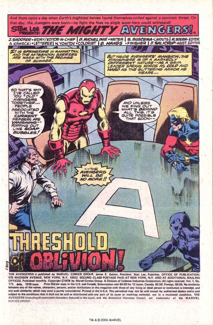 Avengers #173 Review (Jul 1978) | Threshold of Oblivion!