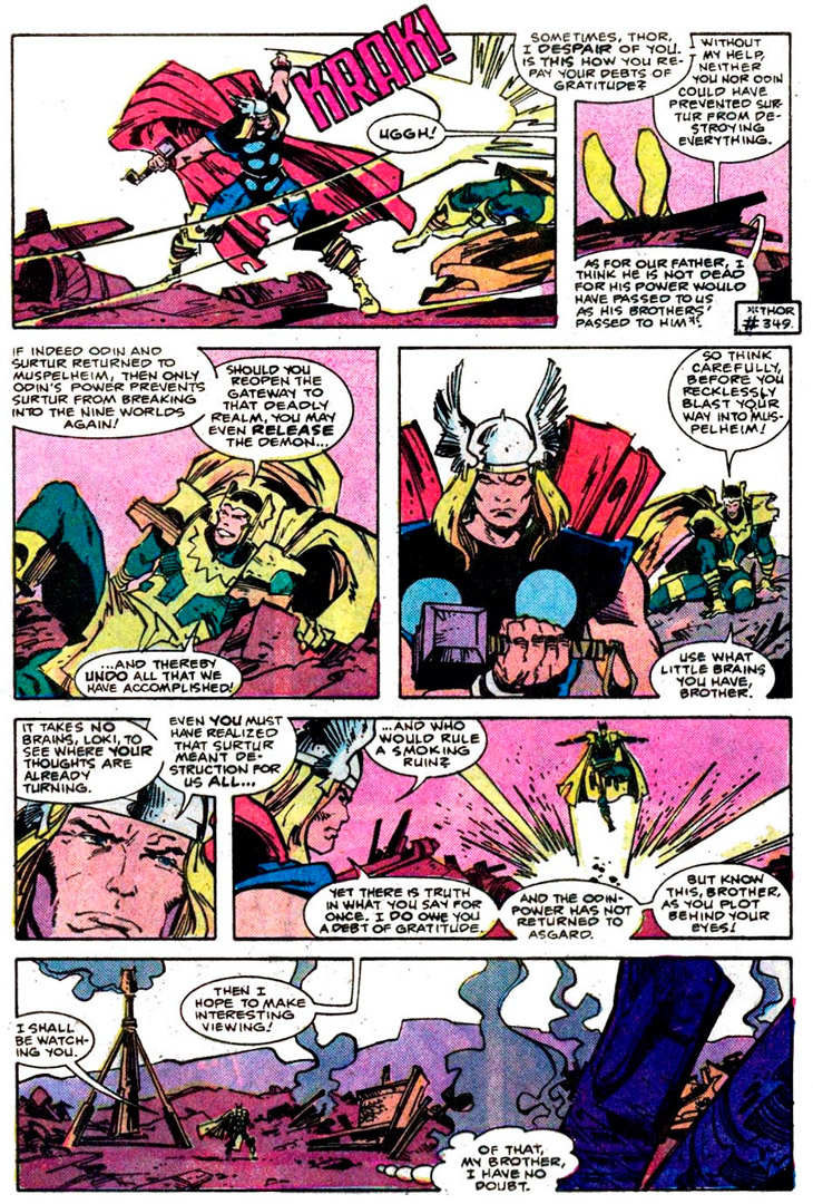 Thor #354 Review (Apr 1985) | Pickin' Up the Pieces